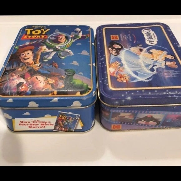 Disney | Other | Disney Movie Metal Tins Toy Story Box And Cinderella ...